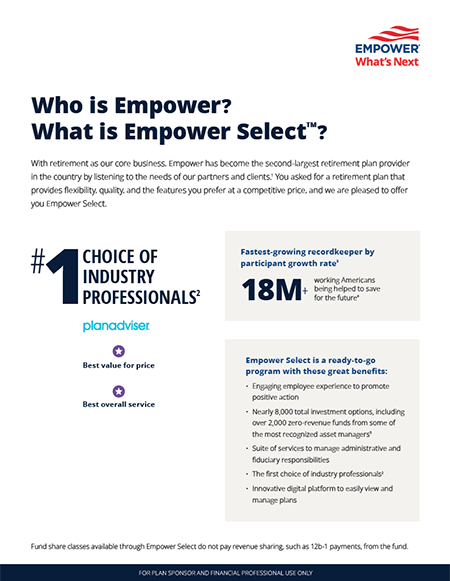 Retirement Products - Empower Select | Empower
