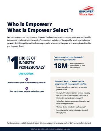 Retirement Products - Empower Select | Empower